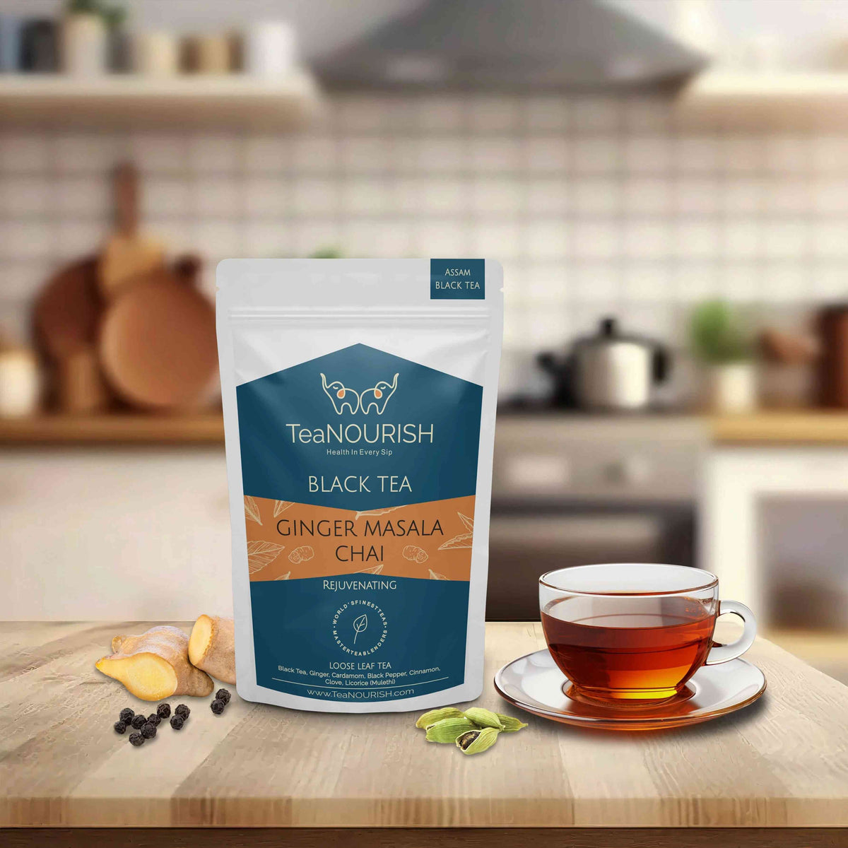 BUY NOW - Ginger Masala Tea Recipe - Perfect Blend of Spices – TeaNOURISH