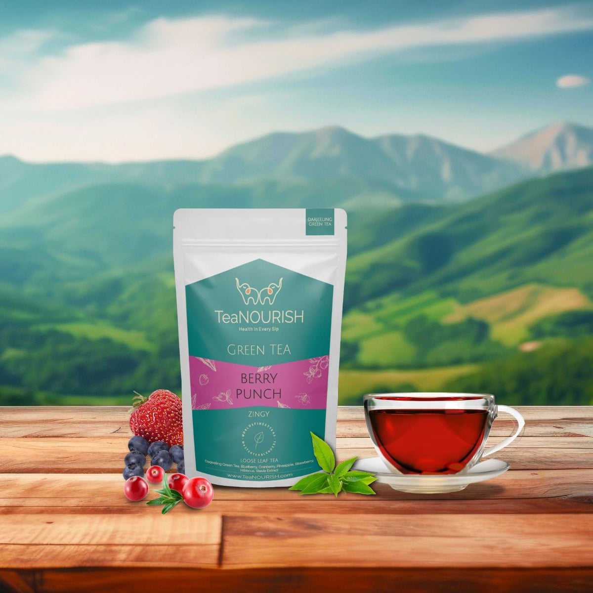 Berry Green Tea: Refreshing & Flavorful Blend - Shop Now – TeaNOURISH