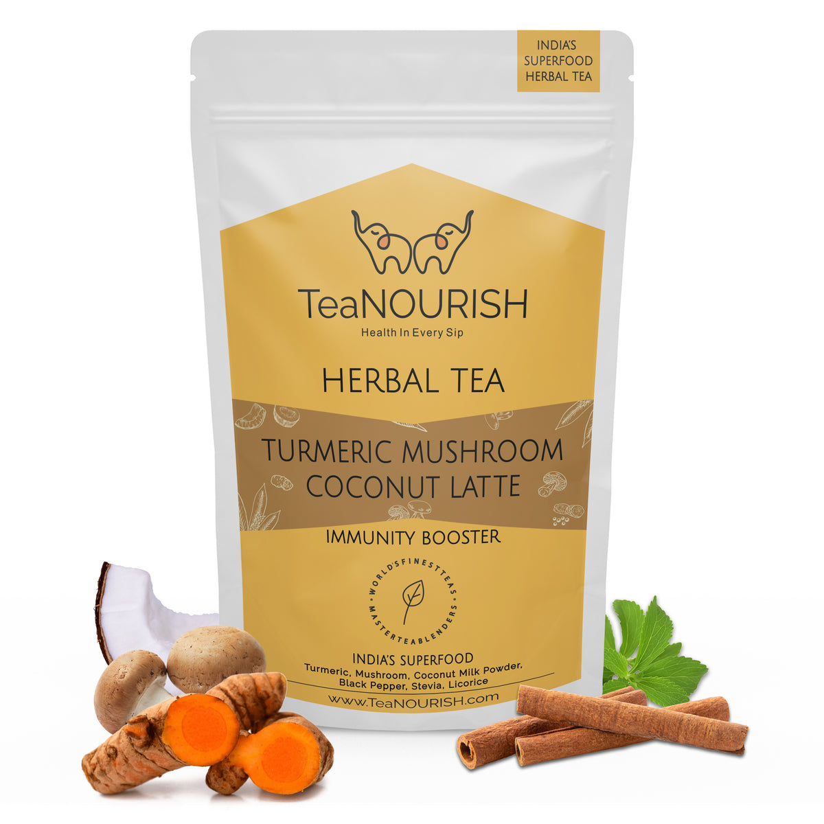 Turmeric Mushroom Coconut Latte – TeaNOURISH